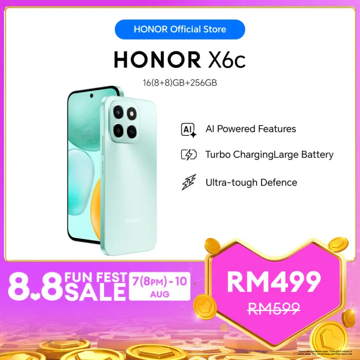 Honor X6c Price in Malaysia & Specs - RM599 | TechNave