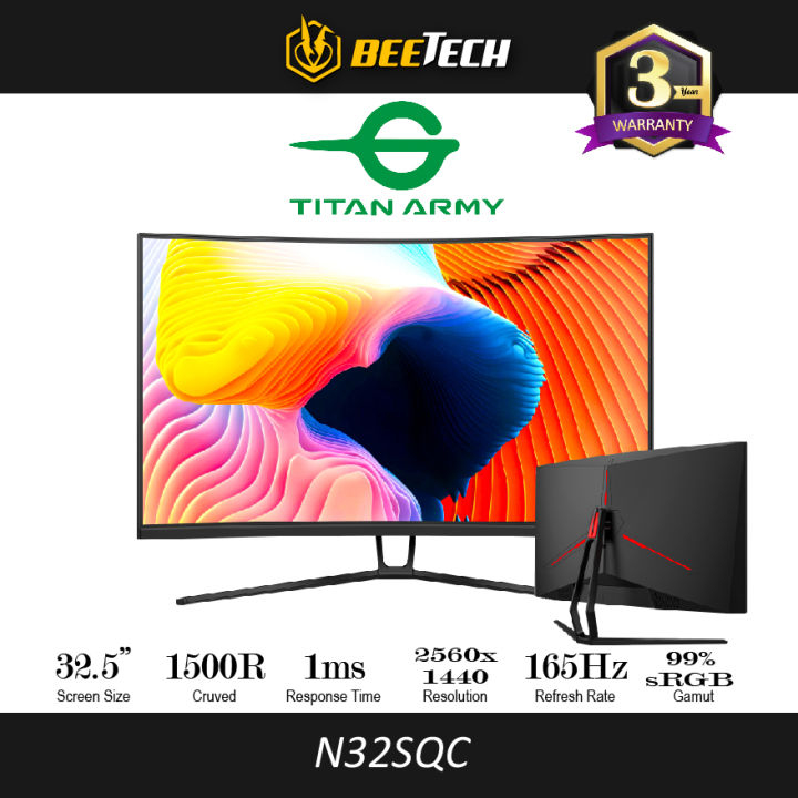 TITAN ARMY N32SQC 32 Inch Curved 165Hz 2K Gaming Monitor | Lazada
