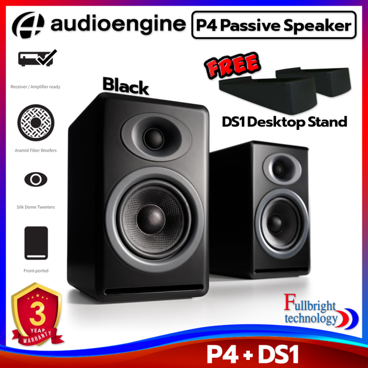 ลำโพง Audioengine รุ่น P4 Passive Speaker 120 Watt รับประกันโดยศูนย์ไทย 3 ปี แถมฟรี! DS1 Desktop ...