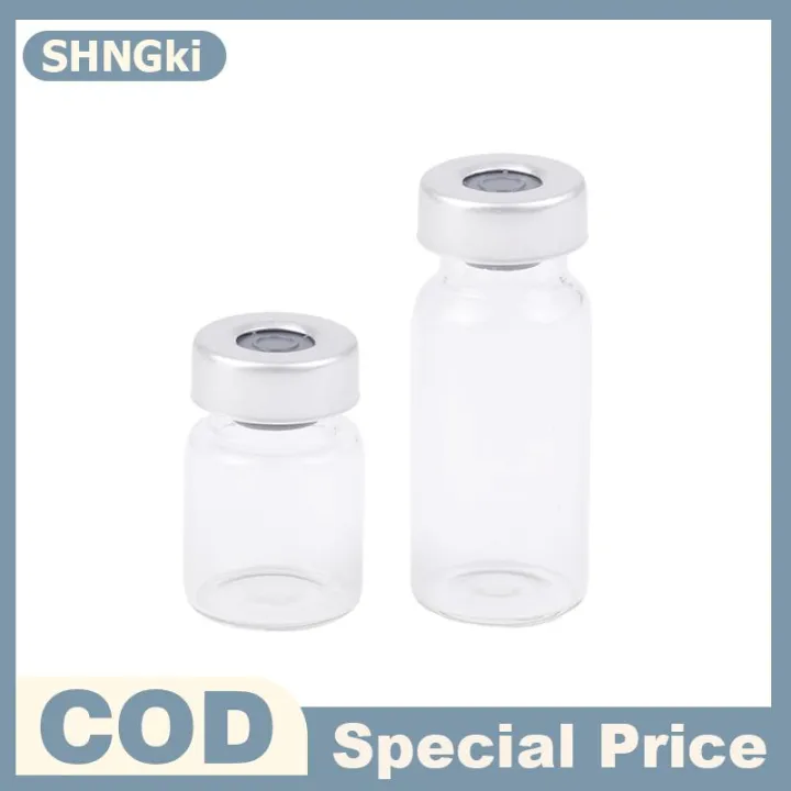 SHNGki 10 Pack 5 10 20ml Sealed Sample Vials Transparent Glass Vials ...