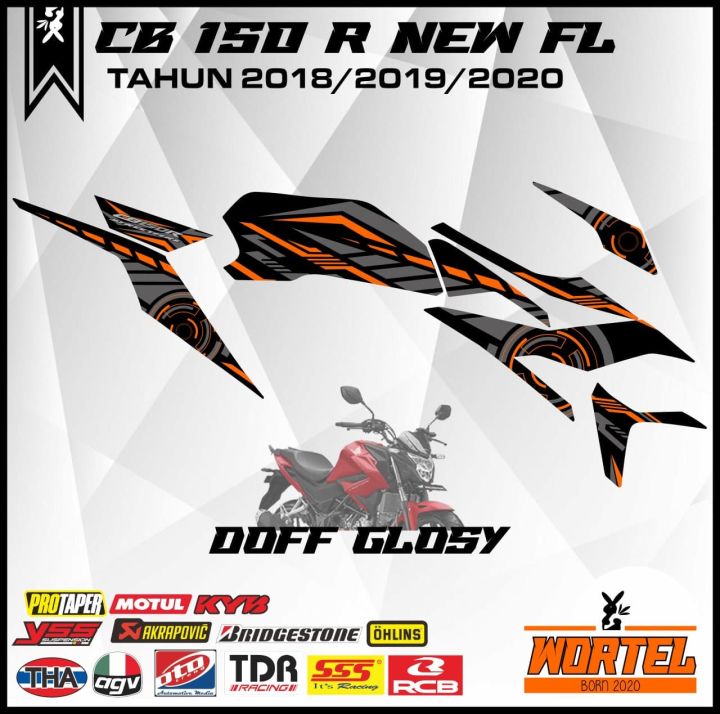 Striping CB150R- Stiker lis Decal All New CB150R v3 Facelift 2018-2020 ...