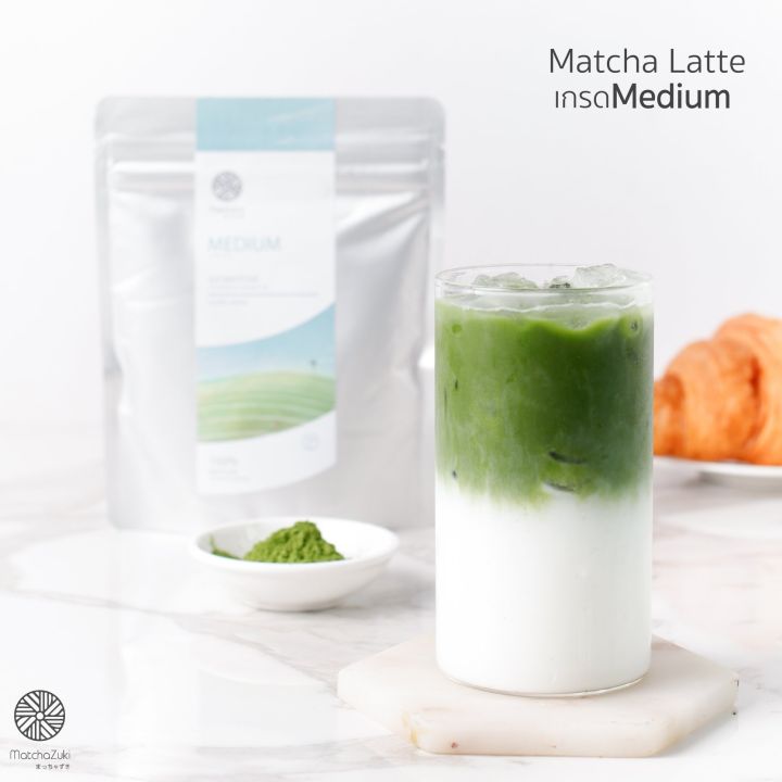 🌱MATCHAZUKI ผงชาเขียวมัทฉะแท้100% เกรดพรีเมียมจากญี่ปุ่น | Japanese Matcha | MEDIUM 40 g (メディウム ...