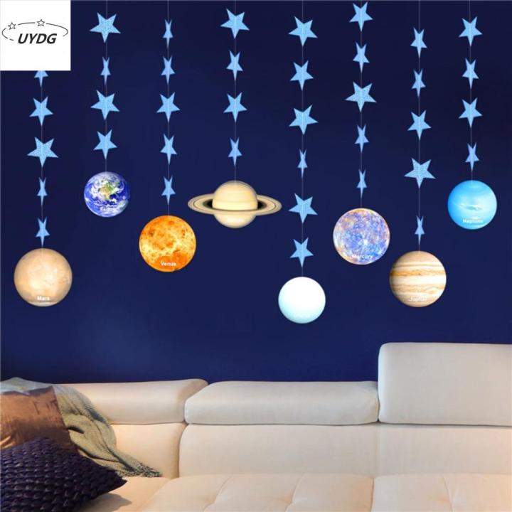 UYDG Creative Sky Theme Confetti Eight Planets For Kids Universe ...