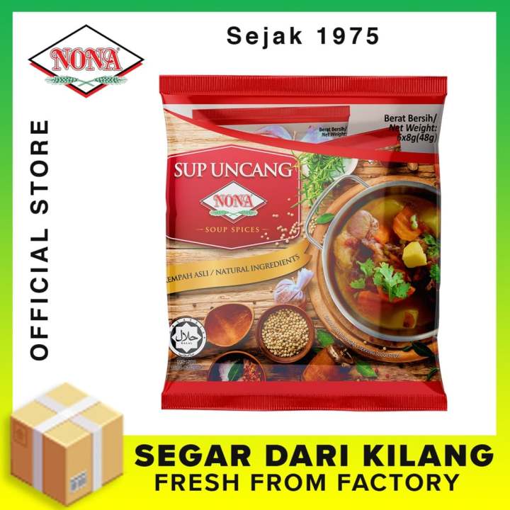 Nona Sup Uncang Economy Pack (6pcs X 8g) ( Halal , Segar dari kilang ...