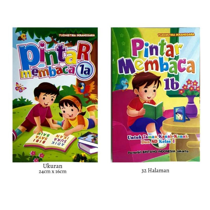 Buku Pintar Membaca 1A -1B/Buku Belajar Anak Untuk TK / SD Kelas 1 dan ...