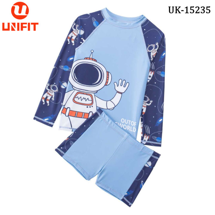 UNIFIT Kids Rush Guard Terno Swimming Attire Boys UK-15235 | Lazada PH