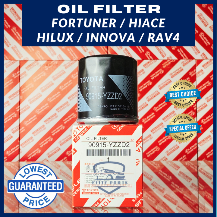 OIL FILTER TOYOTA FORTUNER, HIACE, HILUX, INNOVA, RAV4 (ALL YEARS ...