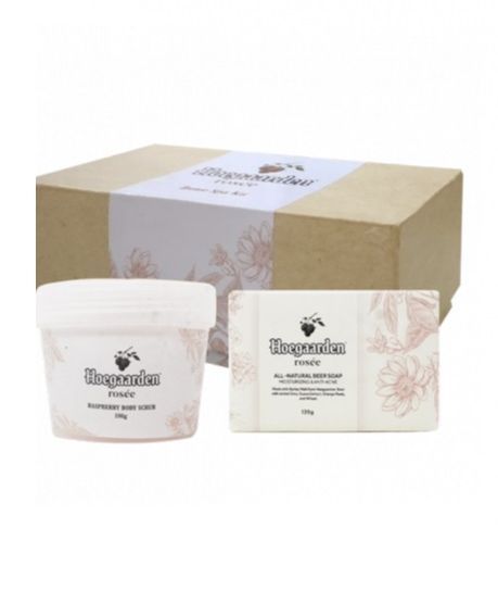 Hoegaarden Rosee All Natural Beer Soap and Scrub Pampering Kit ...
