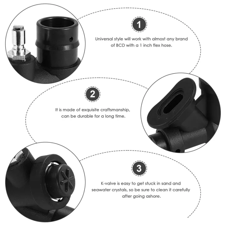 Scuba Diving Universal BCD Power Inflator with Standard Connection with ...