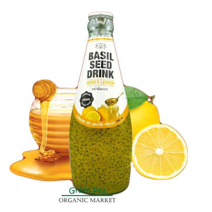 VERA GOLD ขนาด 300ml น้ำเม็ดแมงลัก 30% ผสมน้ำผึ้ง เวร่า โกลด์ อร่อย สด ...