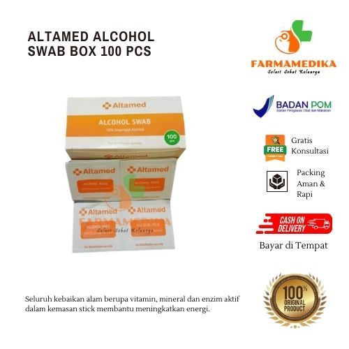 ALTAMED ALCOHOL SWAB BOX 100 PCS | Lazada Indonesia