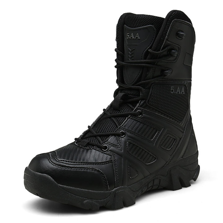 High Cut 5.AA Tactical Boots Outdoor Man's Hiking Shoes Sport Side Zip ...