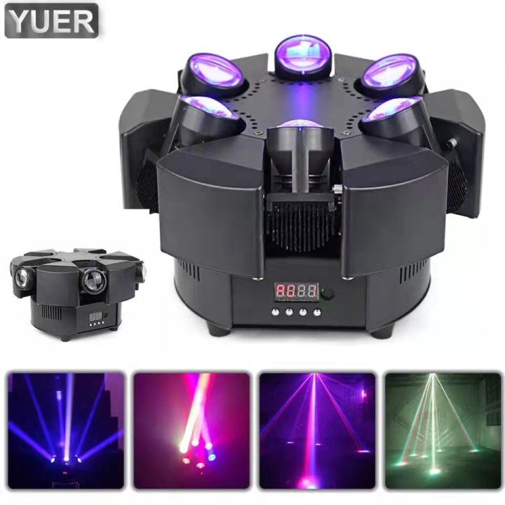 Moving Spider Moving Head 6 Led x10watt Full Colour RGBW | Lazada Indonesia