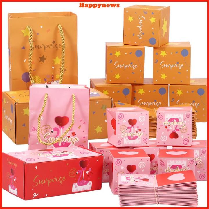 DIY Pop Up Gift Box Bouncing Gift Box Creative Folding Bounce Money ...