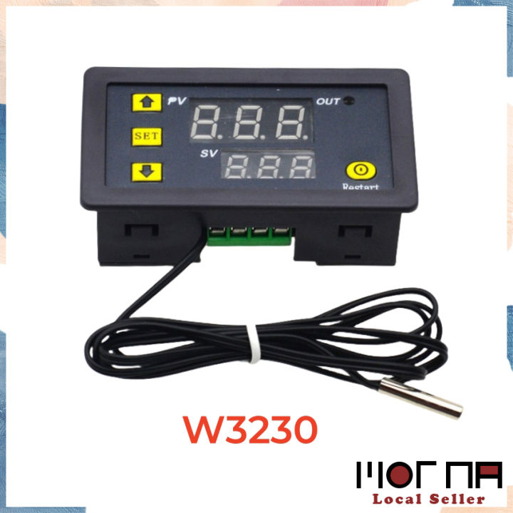W3230 DC 12V AC 110V-220V Temperature Controller With Digital Display ...