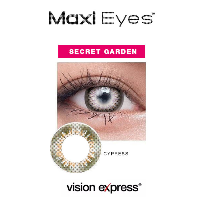 Vision Express Maxi Eyes Secret Garden Series Colored Graded Contact ...
