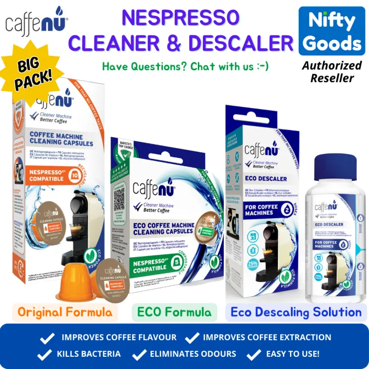 [SG STORE] Caffenu Nespresso Cleaning Capsules, Nespresso Descaler ...
