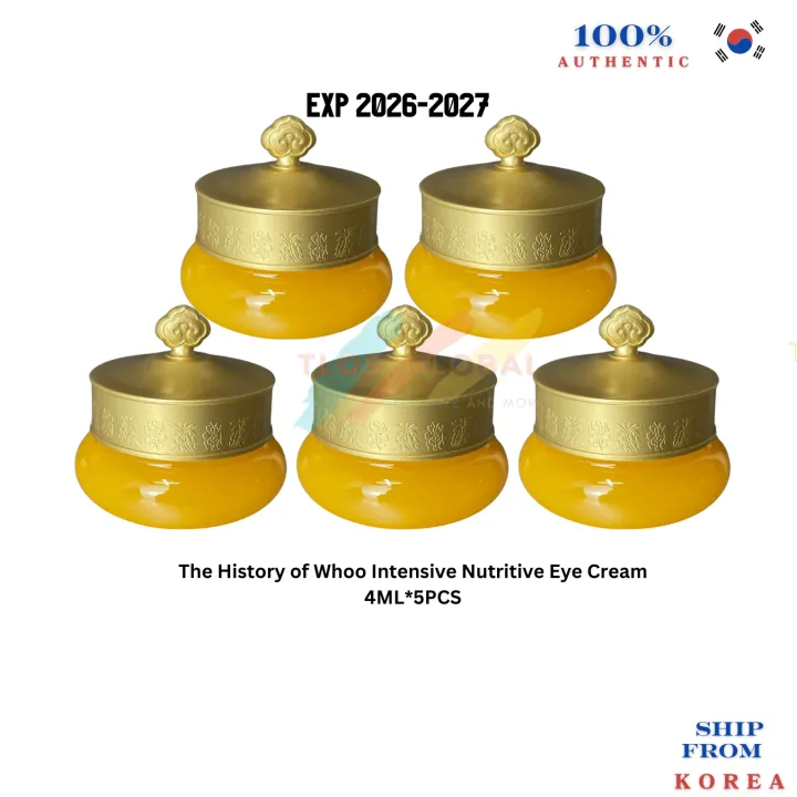 5pcs x 4ml Total 20ml Whoo Intensive Nutritive Eye Cream Anti Aging ...