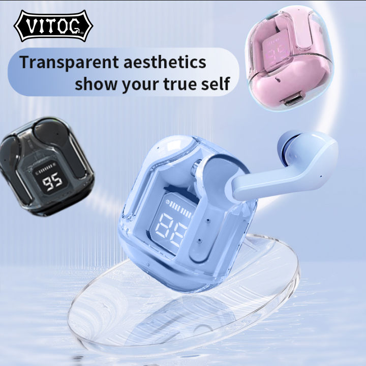 VITOG Bluetooth 5.3 Earphone Wireless Headphones Sport Gaming Headsets ...