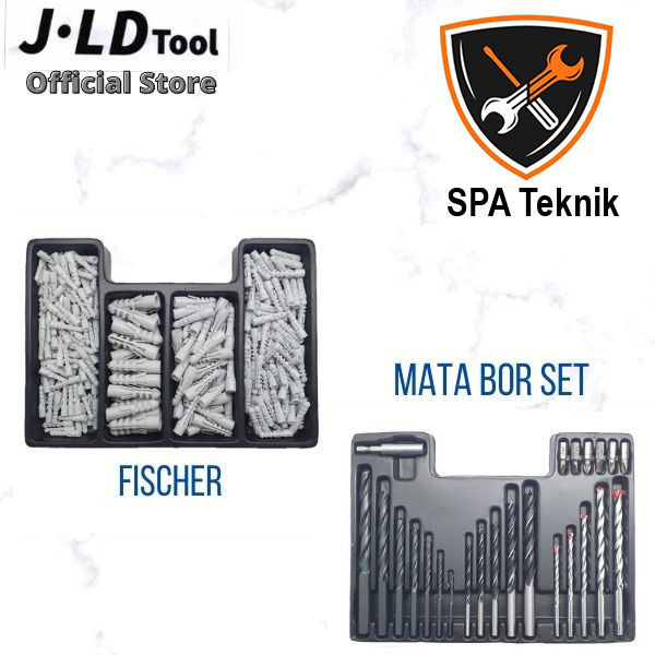 JLD Tool Mata Bor Set + Fisher - Mata Bor Besi Kayu Beton - Mata Bor ...