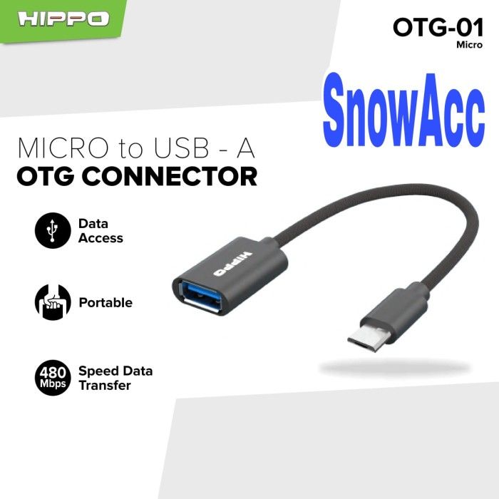 Hippo OTG MICRO kabel Konektor OTG Micro to USB-A Plug & Play OTG - 01 ...