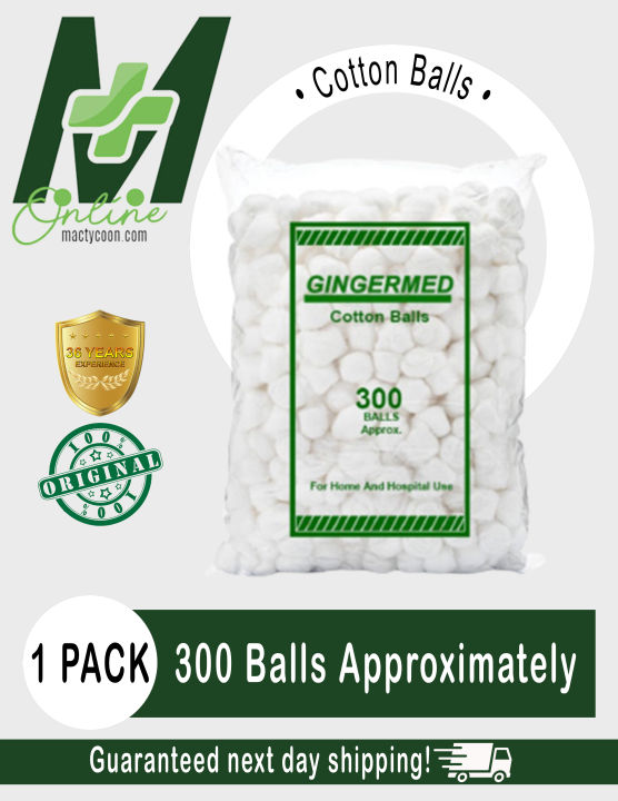 Gingermed Cotton Balls 300 pcs | Lazada PH