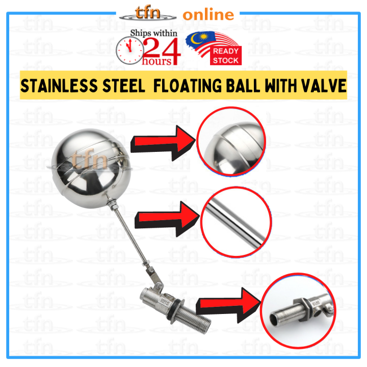 STAINLESS STEEL HEAVY DUTY BALL FLOAT VALVE PELAMPUNG BOLA TANGKI AIR ...