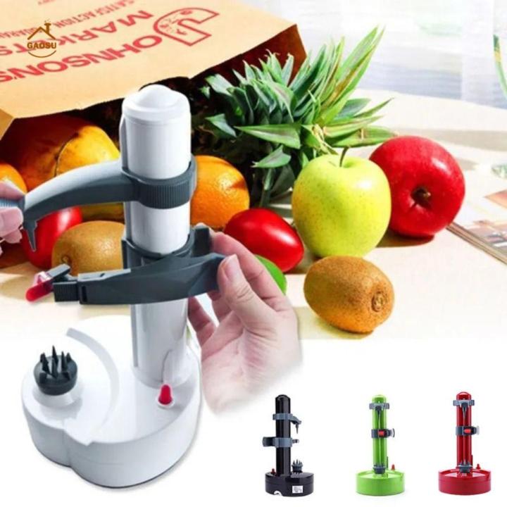 GAOSU Spiral Electric Potato Peeler Battery Powered Labor-saving Peeler ...