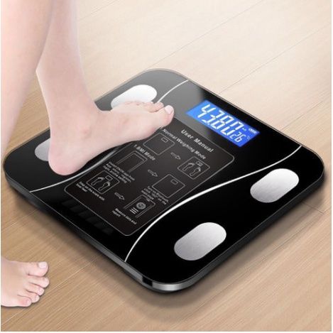 Weight Scale 12-in-1 Bluetooth Body Fat Scale Smart USB Rechargeable ...