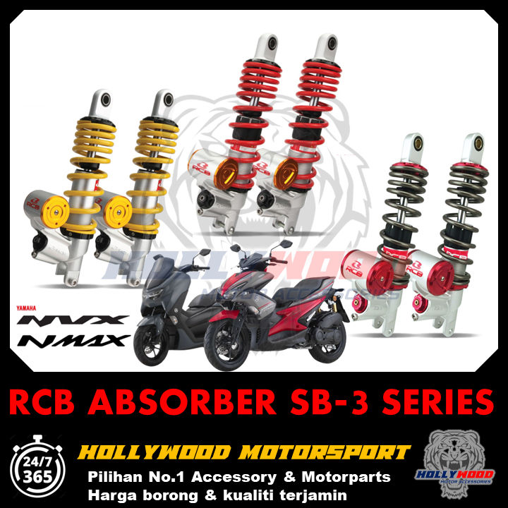 ABSORBER RCB SB3 YAMAHA NVX NMAX 305MM 330MM RACING BOY REAR SUSPENSION ...
