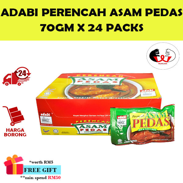 Adabi Perencah Asam Pedas / Pes Asam Pedas / Asam Pedas Paste [70G x 24 packs] [1 kotak] | Lazada
