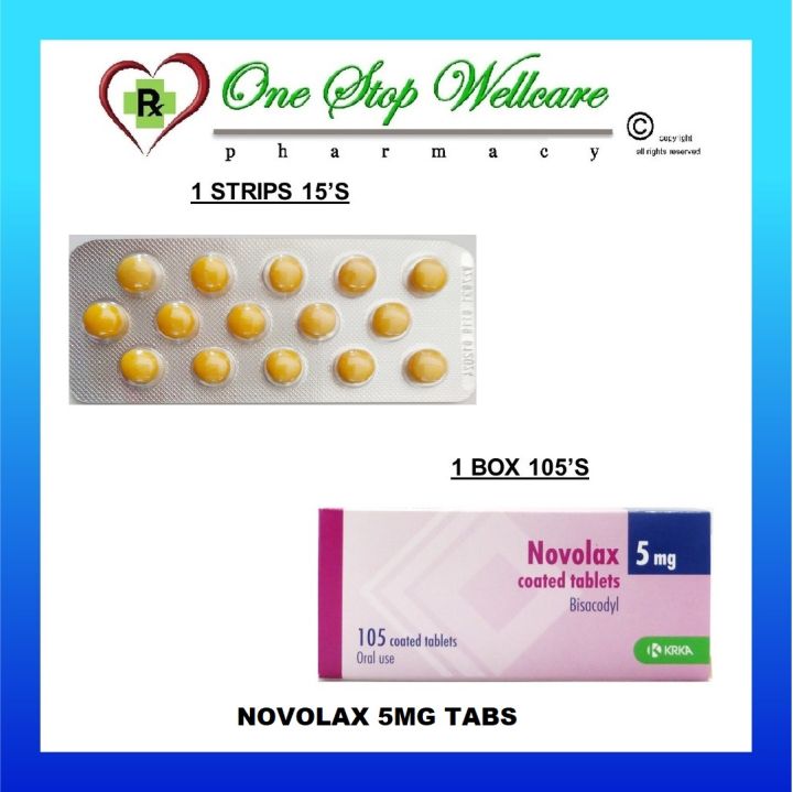 NOVOLAX 5MG TABS 1 STRIP / 105'S (EXP:30/09/2025) | Lazada