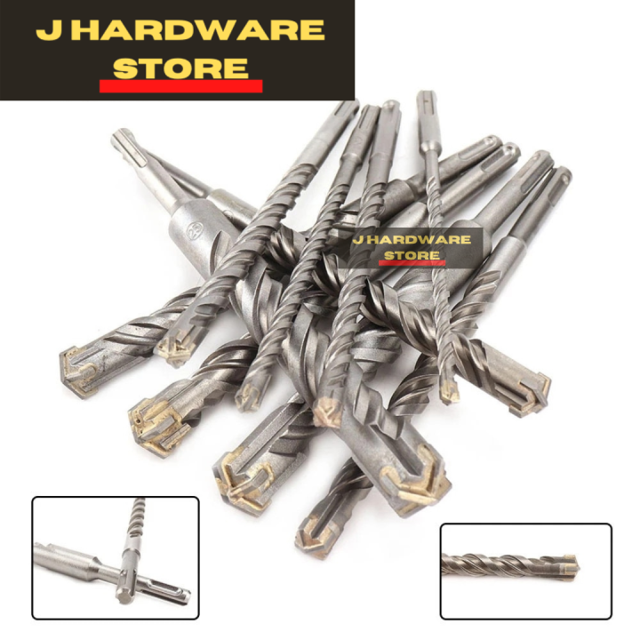 Carbice tip Hammer concrete Drill Bits Cross Type Bit SDS Plus for ...