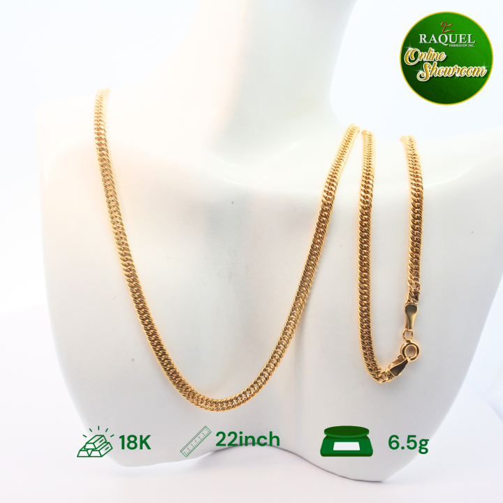 18K Curb Gold Chain | Lazada PH