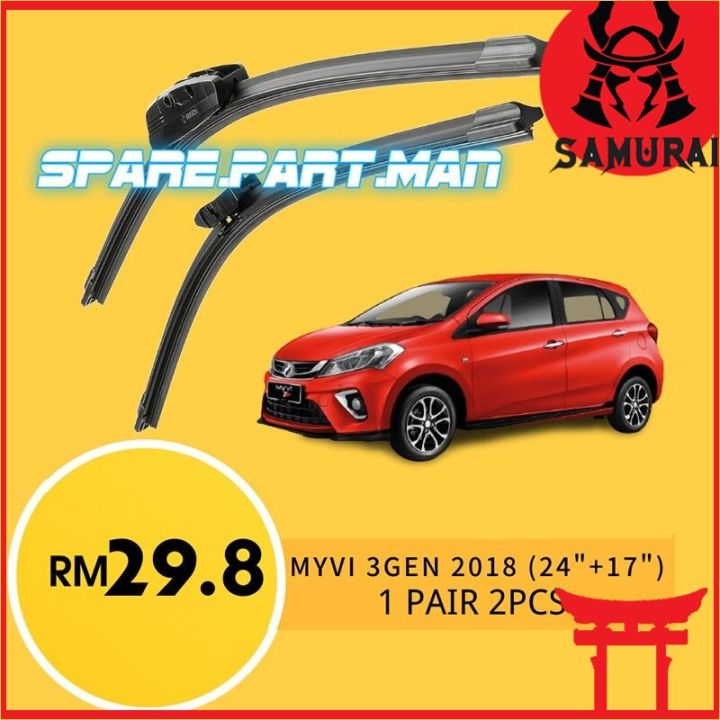 🔥🔥 PERODUA MYVI (2018-2020) JAPAN TECHNOLOGY WIPER BLADE | Lazada