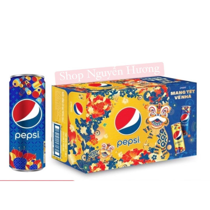Thùng 24 lon Pepsi - 320ml/lon (mẫu Tết 2024) | Lazada.vn