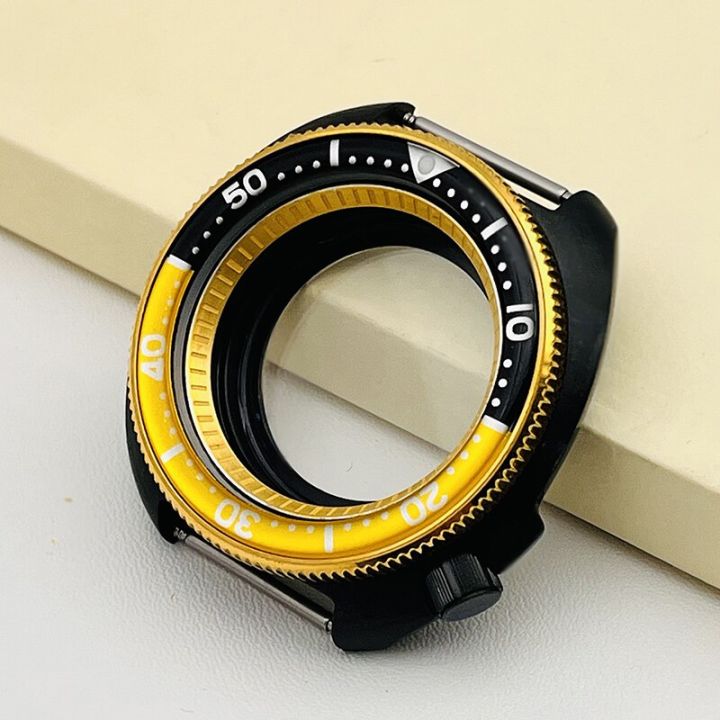 Black- Seiko SKX 6105 NH35 Watch Case Fit NH35 NH36 Watch Movement ...