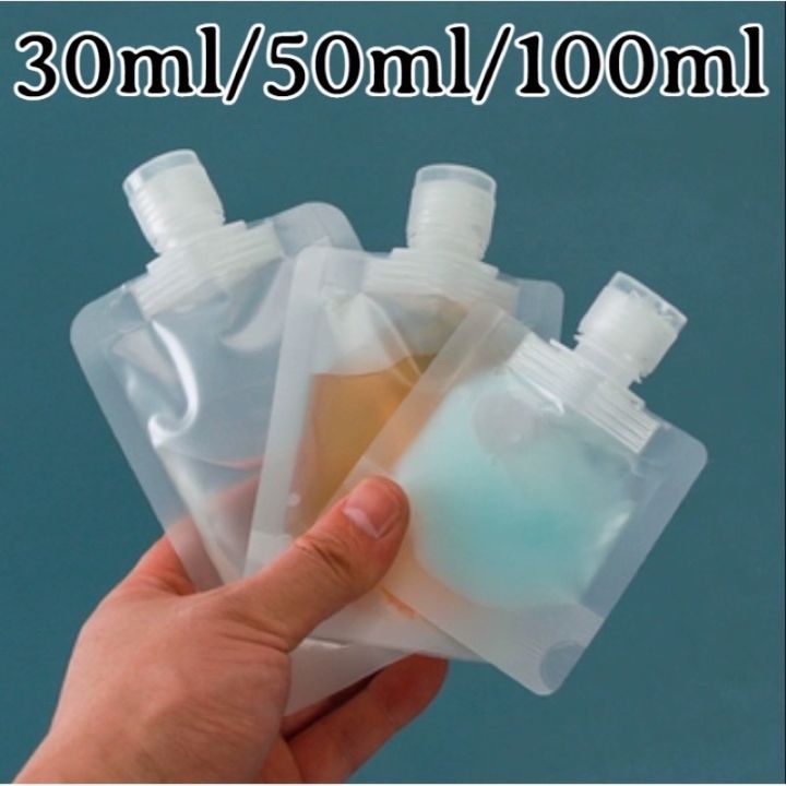 Reusable Travel for Shampoo Lotion with Sealed Spout Space Saving ...