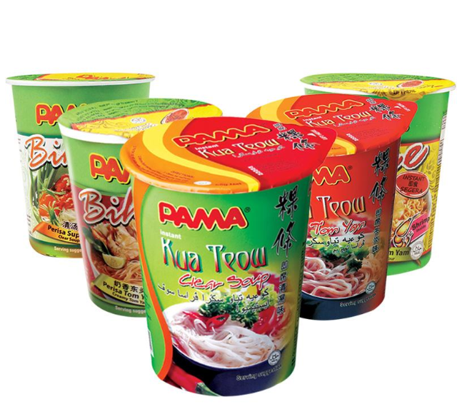 PAMA Cup Instant Noodles (55g x 1 cup) Halal Malaysia | Lazada