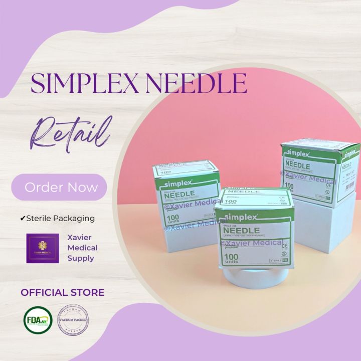 Disposable Needle SIMPLEX Retail (Sold per Box) | Lazada PH