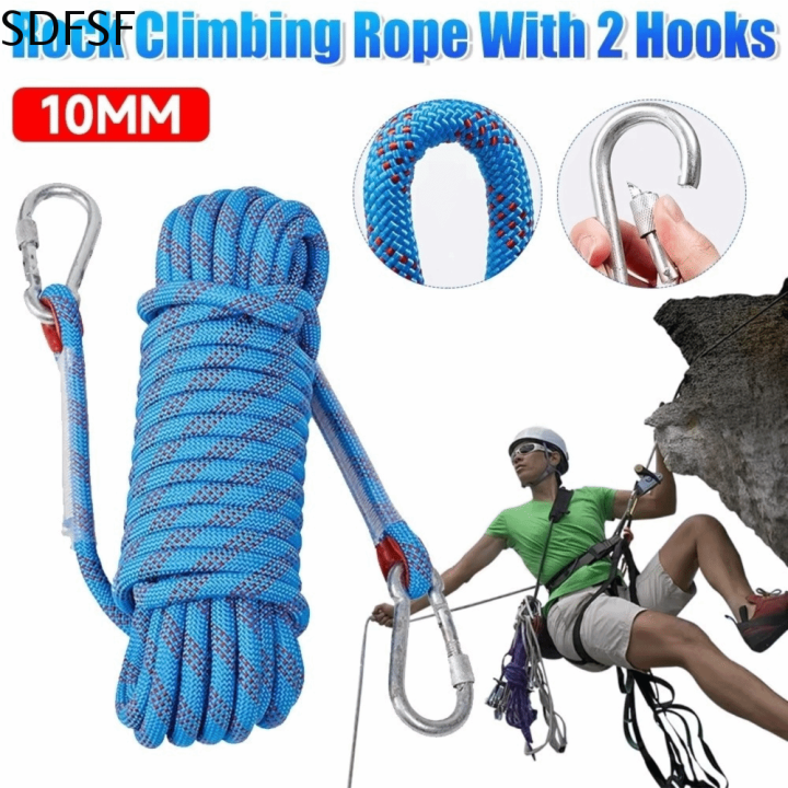 SDFSF Thickened 10mm Safety Life Rope Static High Strength Climbing ...