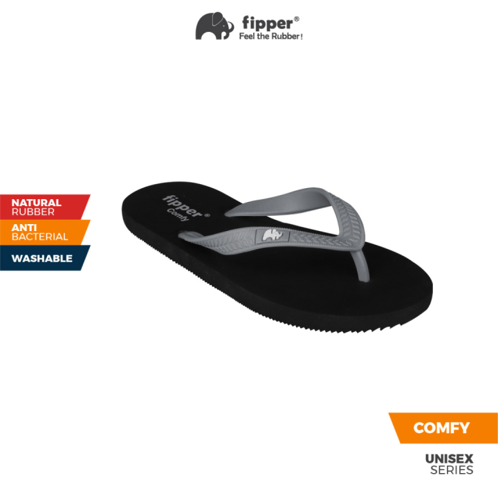 Fipper Slipper Comfy Rubber for Men in Grey | Lazada