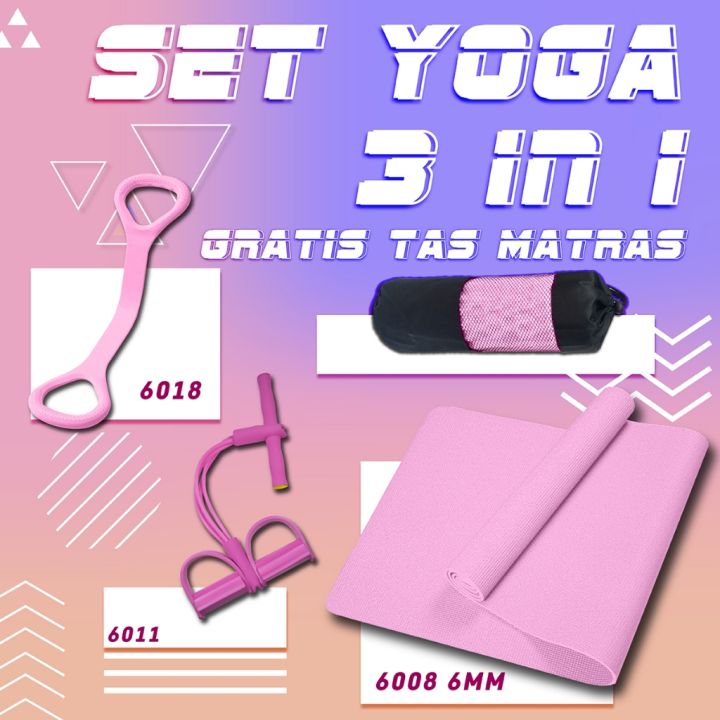 HTD SPORT Bundling Set 3 IN 1 Alat Olahraga Yoga Body Trimmer Matras ...