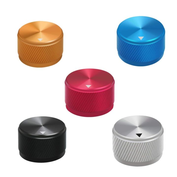 2pcs 25 x 15.5mm(Dia x Height) 6mm Shaft Aluminum Rotary Electronic ...