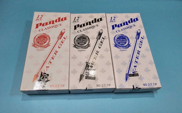 LJE PANDA CLASSIQUE WATER GEL BALL PEN 0.7MM TIP 12PCS | Lazada PH