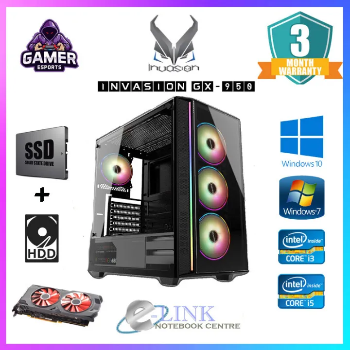 GAMING PC DEKSTOP Core i3 i5 i7-6700 2rd - 4th Generation / i5-6500 7th Generation / 8 GB or ...
