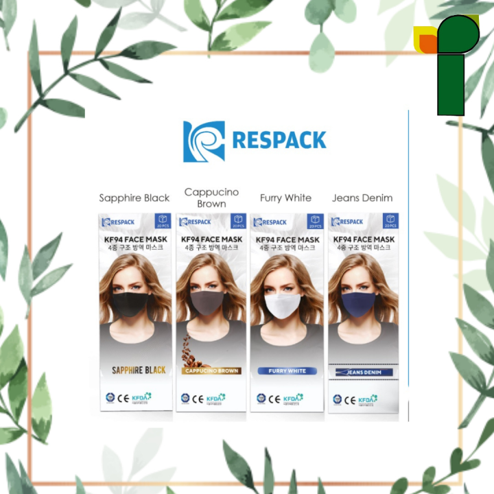 I Pharmacy Respack KF94 Face Mask 口罩 (ASTM LEVEL 3, 4 ply Earloop, 3D ...
