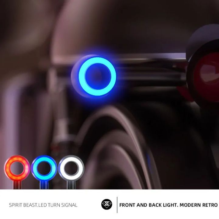 SPIRIT BEAST ไฟรถจักรยานยนต์สากลเปิด LED สัญญาณไฟเลี้ยว12V สำหรับรถ ...