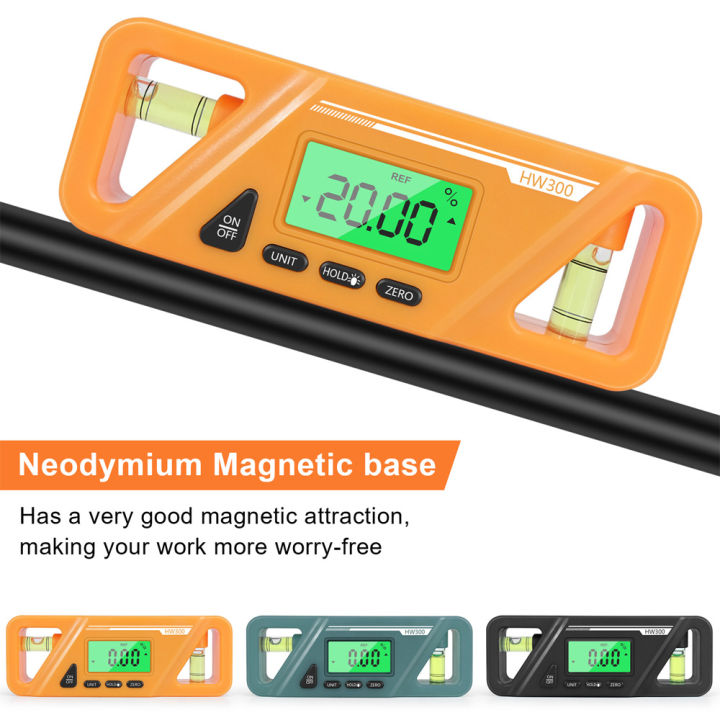 Compact Digital Inclinometer Angle Finder Gauge Spirit Level Bottom ...