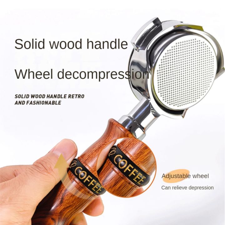 (BXNZ) Coffee Solid Wooden Handle M10, Rotating Handle Espresso Coffee ...